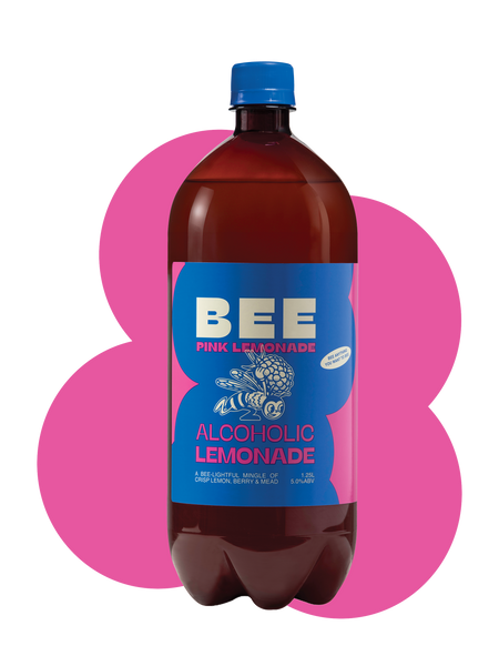 BEE Alcoholic Pink Lemonade, Classic Lemonade, Ginger Beer & Orangeade